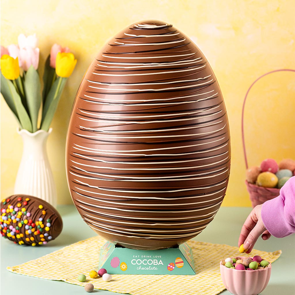 Giant Milk Chocolate Easter Egg, 4kg – Cocoba