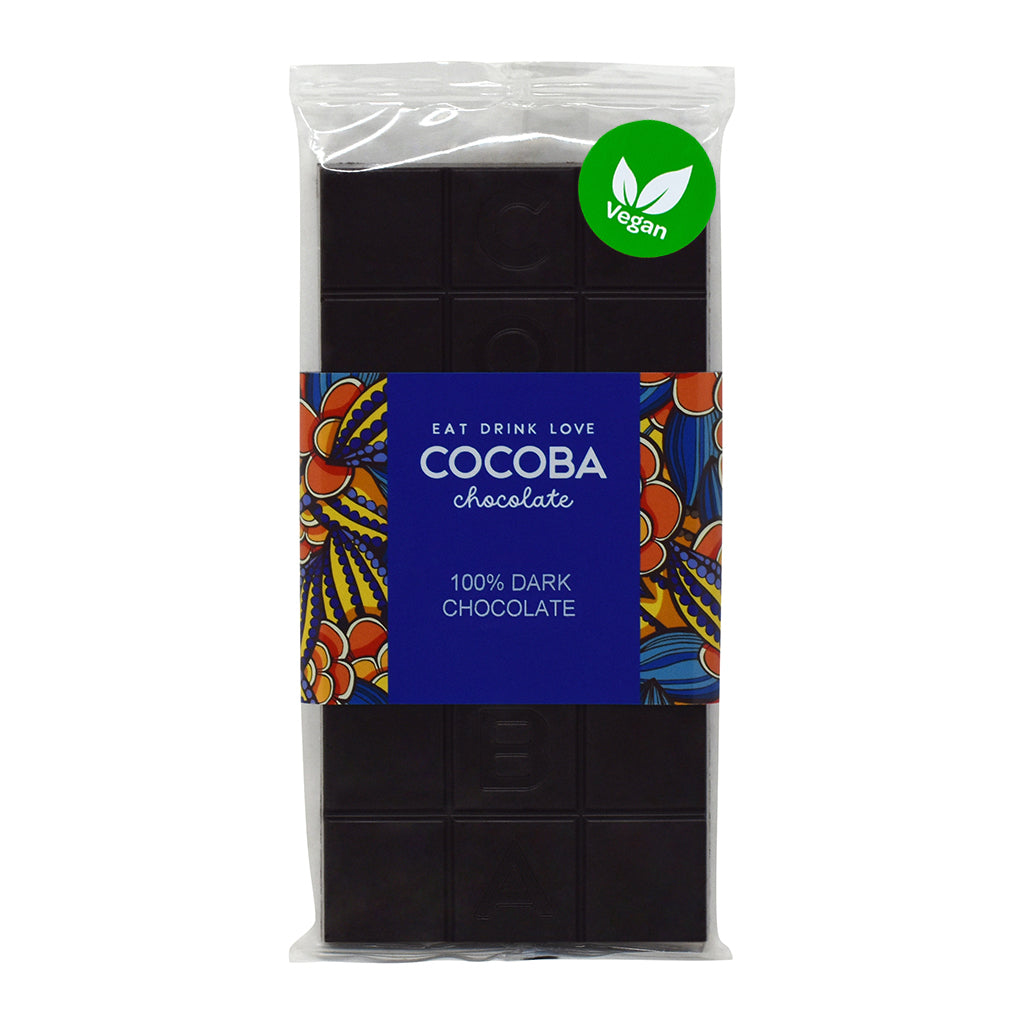100% Dark Chocolate Bar – Cocoba