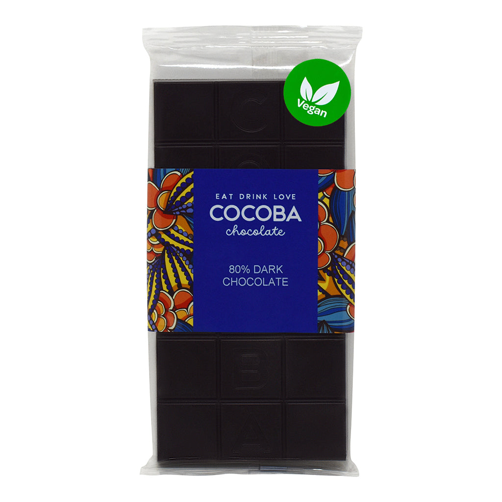80% Dark Chocolate Bar – Cocoba