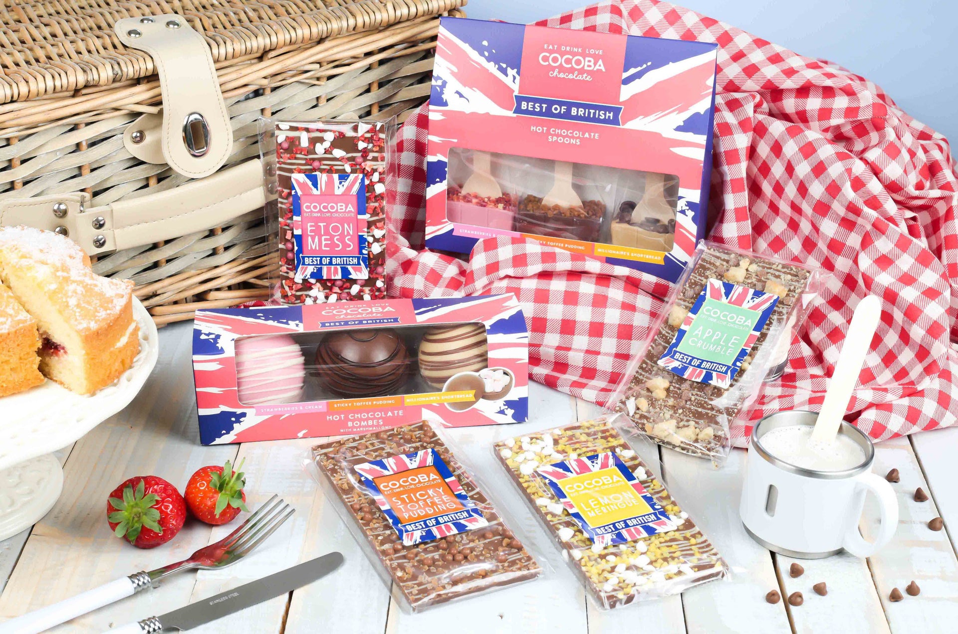 Cocoba Chocolate - Hot Chocolate Bombes, Spoons & Belgian Chocolates