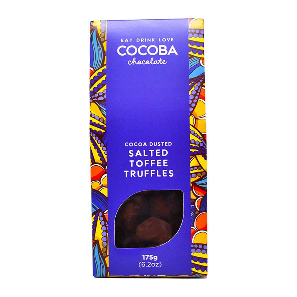 Cocoba - Cocoa Dusted Salted Toffee Truffles
