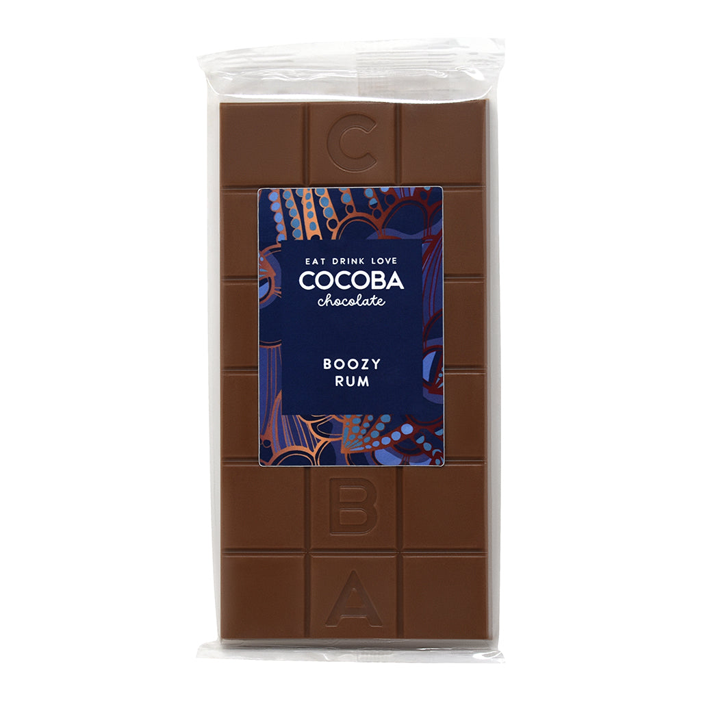 Boozy Rum Milk Chocolate Bar – Cocoba