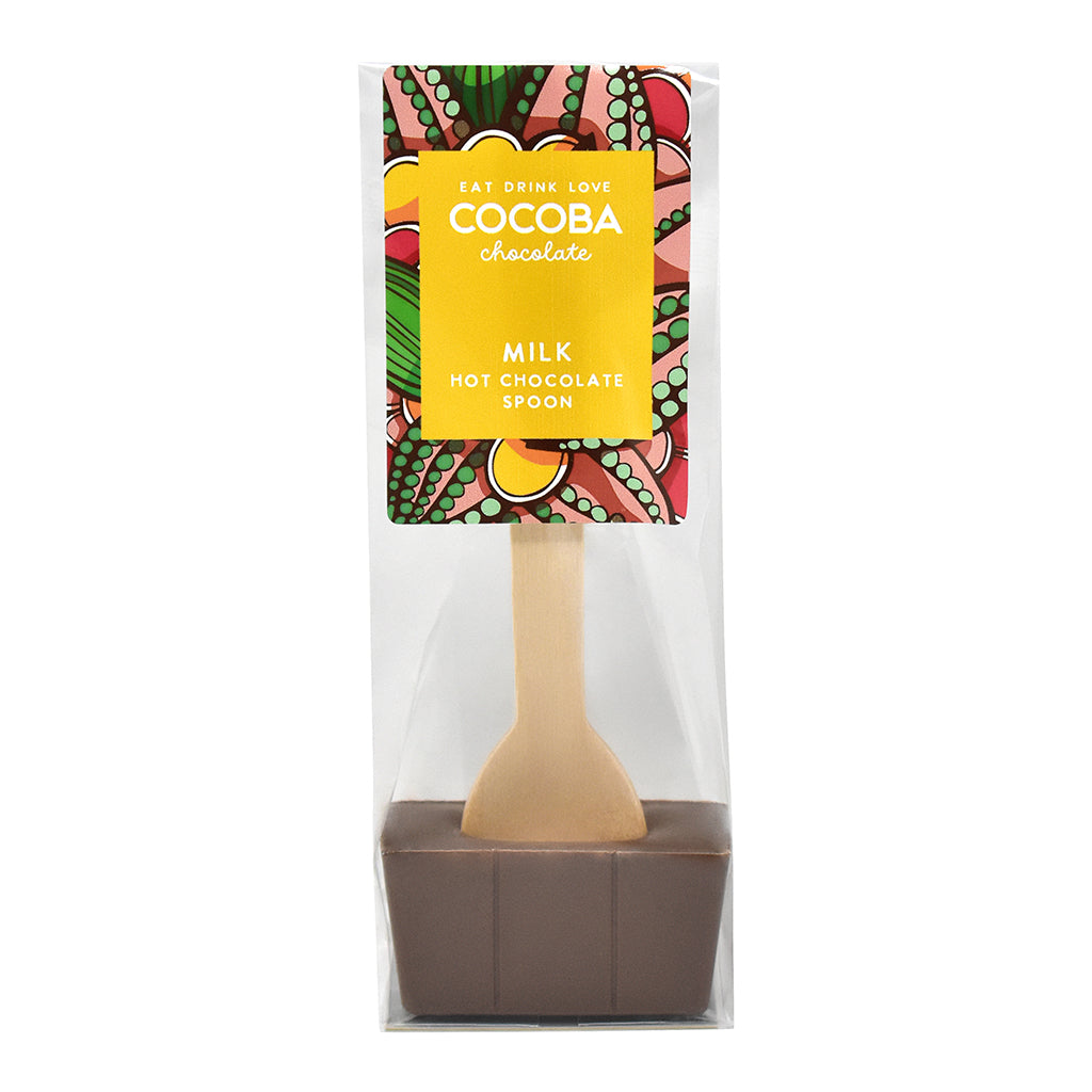 Milk Chocolate Hot Chocolate Spoon | Cocoba Chocolate