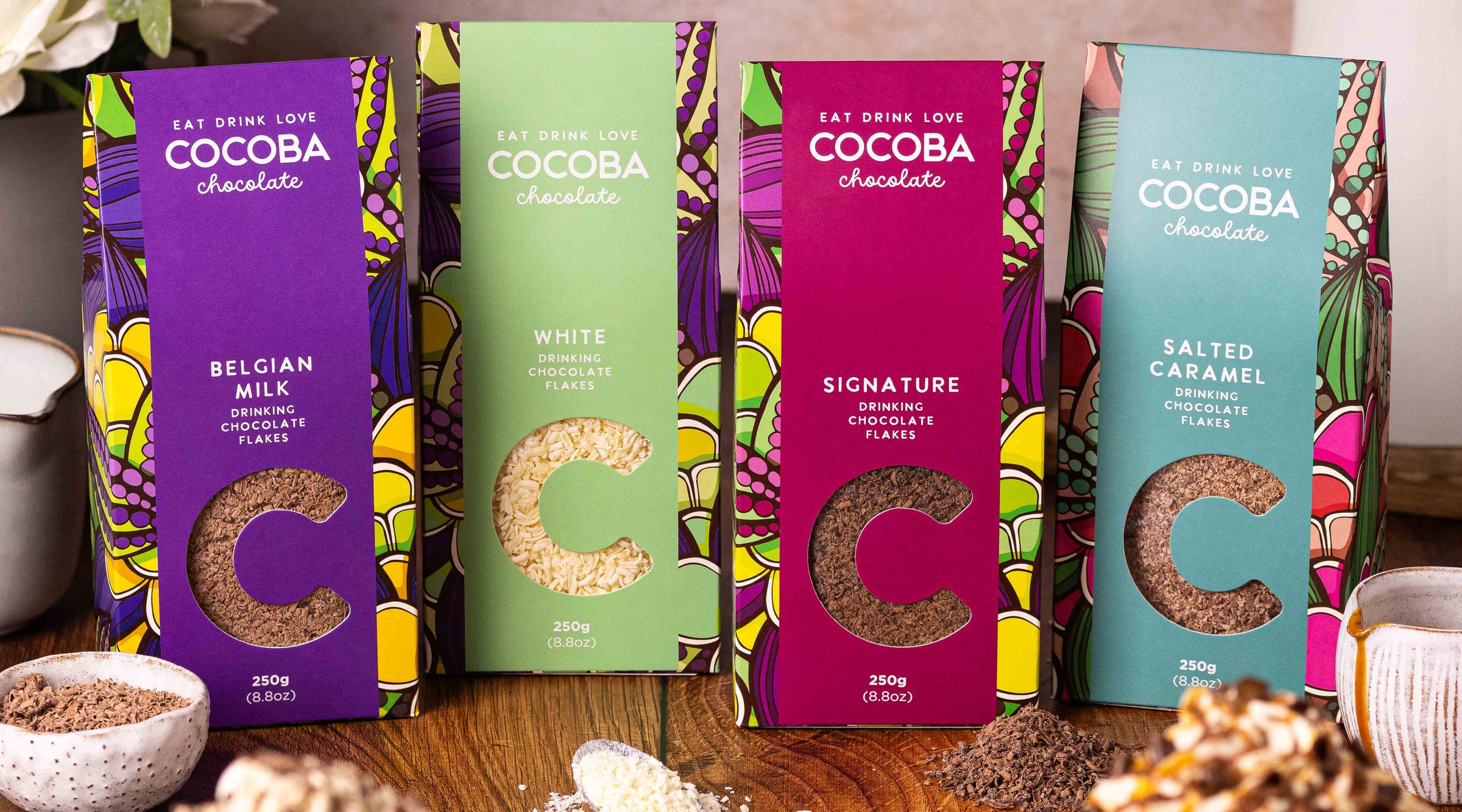 Cocoba Chocolate - Hot Chocolate Bombes, Spoons & Belgian Chocolates