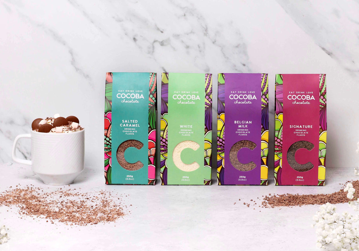 Cocoba Chocolate - Hot Chocolate Bombes, Spoons & Belgian Chocolates