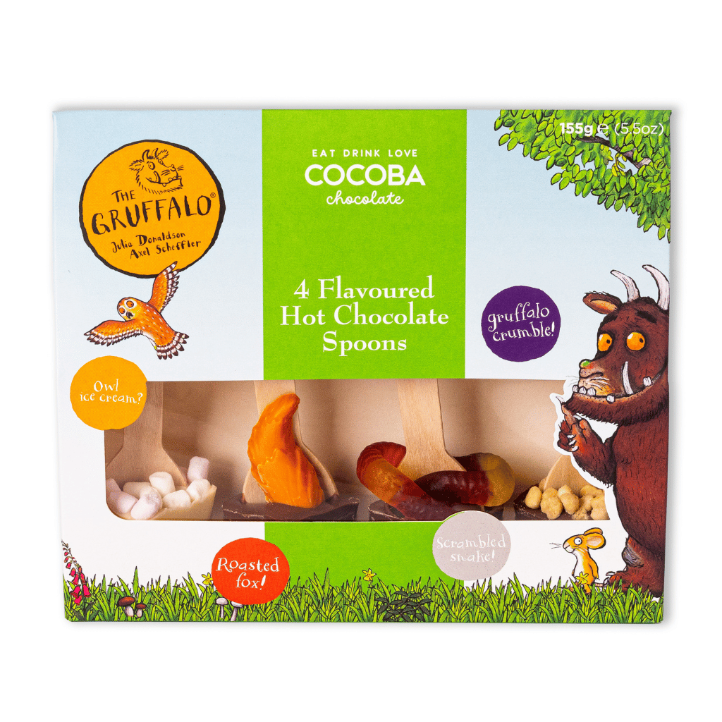 Cocoba Gruffalo Hot Chocolate Spoons - 4 Pack