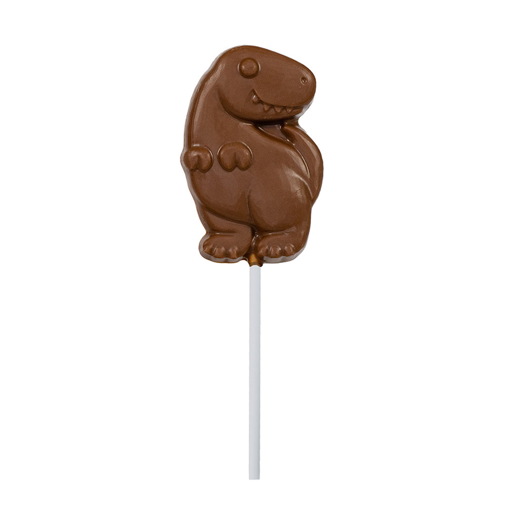 Milk Chocolate T-Rex Lollipop with Sprinkles – Cocoba