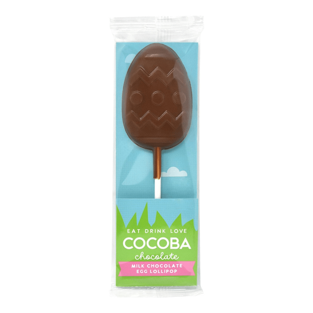 Milk Chocolate Easter Egg Lollipop | Cocoba Chocolate