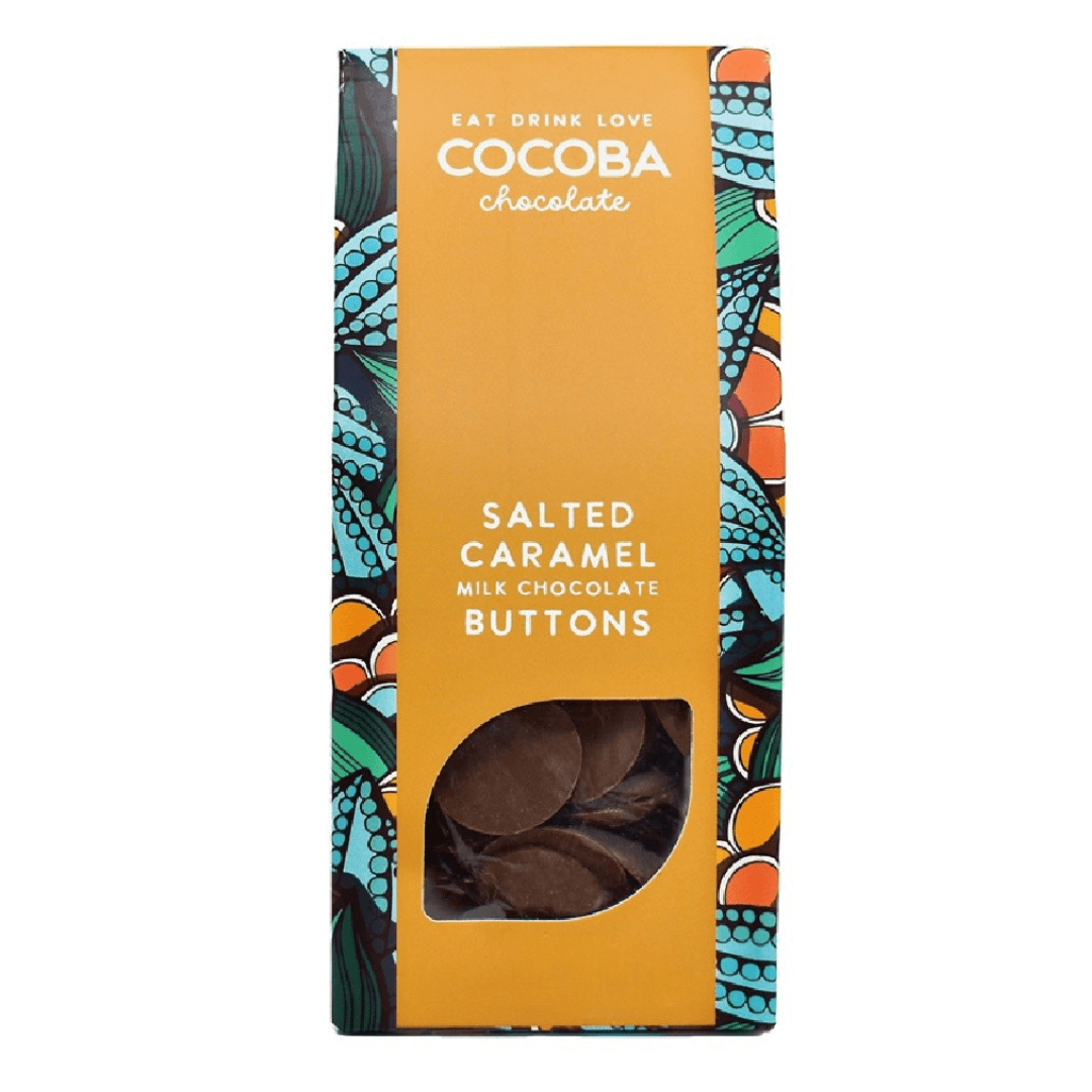 Salted Caramel Milk Chocolate Buttons – Cocoba