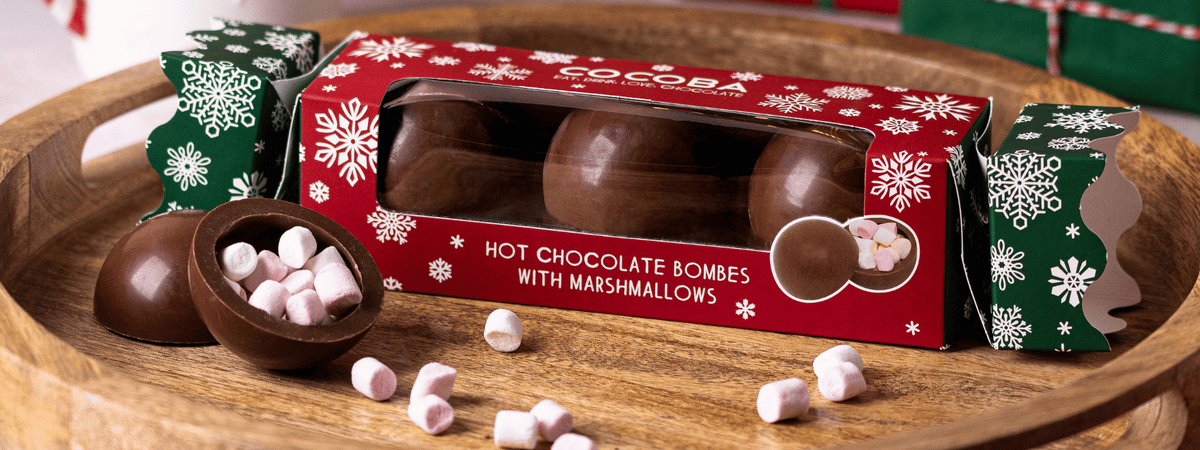 Cocoba Chocolate - Hot Chocolate Bombes, Spoons & Belgian Chocolates