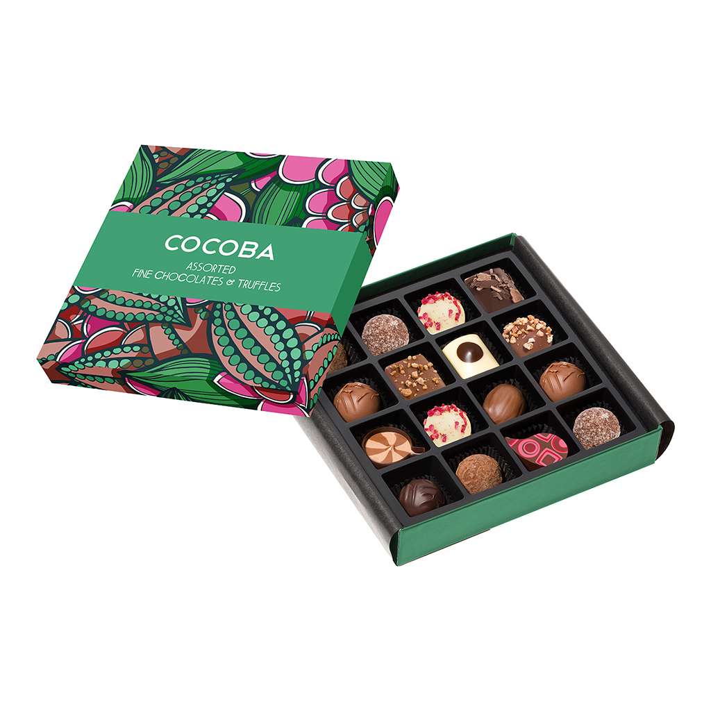 16 Assorted Fine Chocolates & Truffles Gift Box – Cocoba