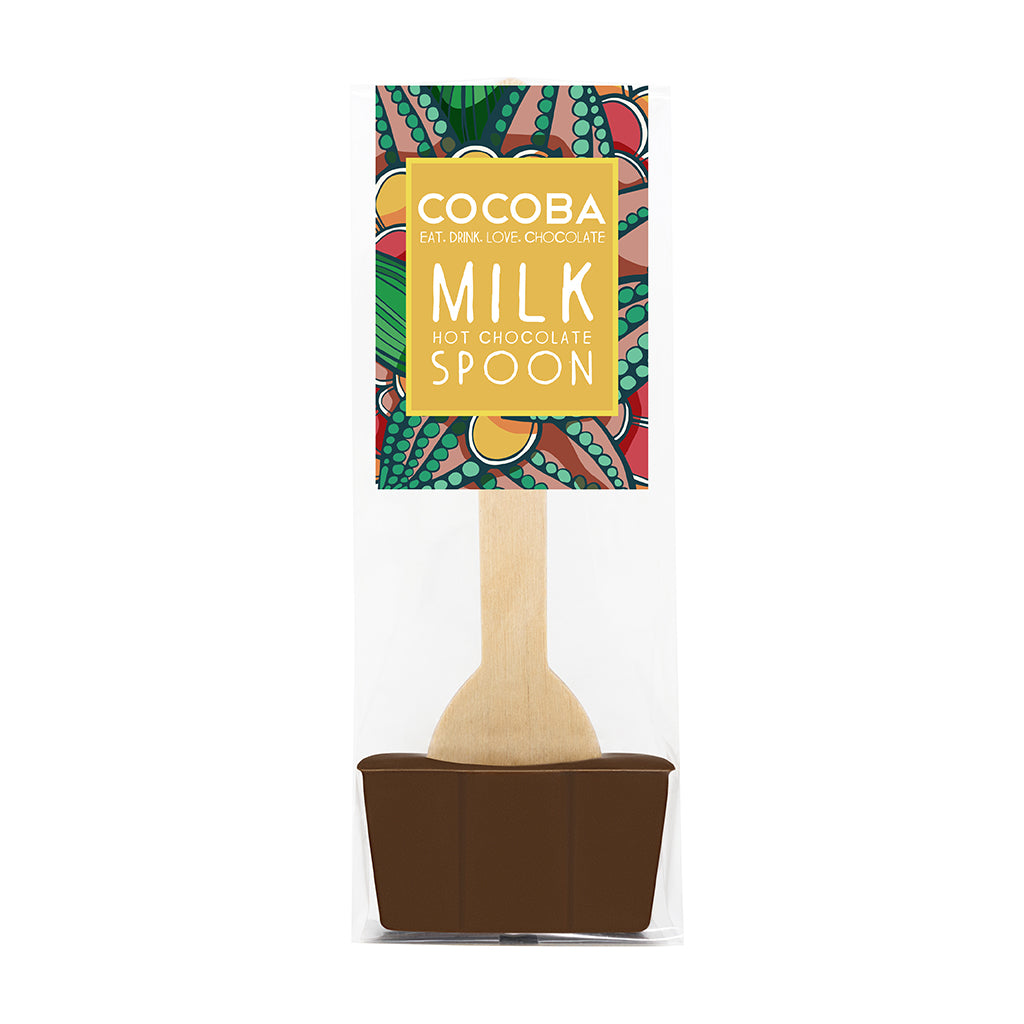 Milk Chocolate Hot Chocolate Spoon | Cocoba Chocolate