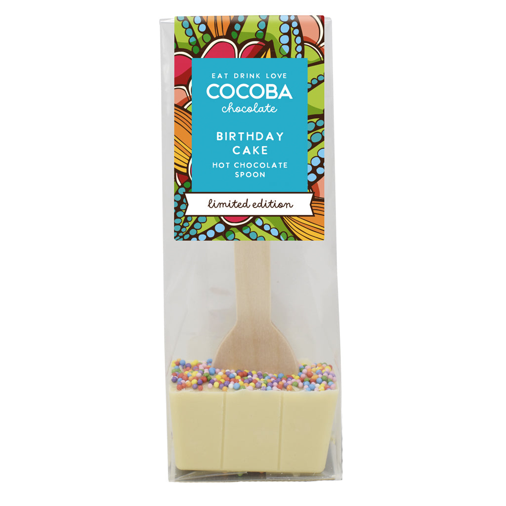 Limited Edition Birthday Cake Hot Chocolate Spoon – Cocoba